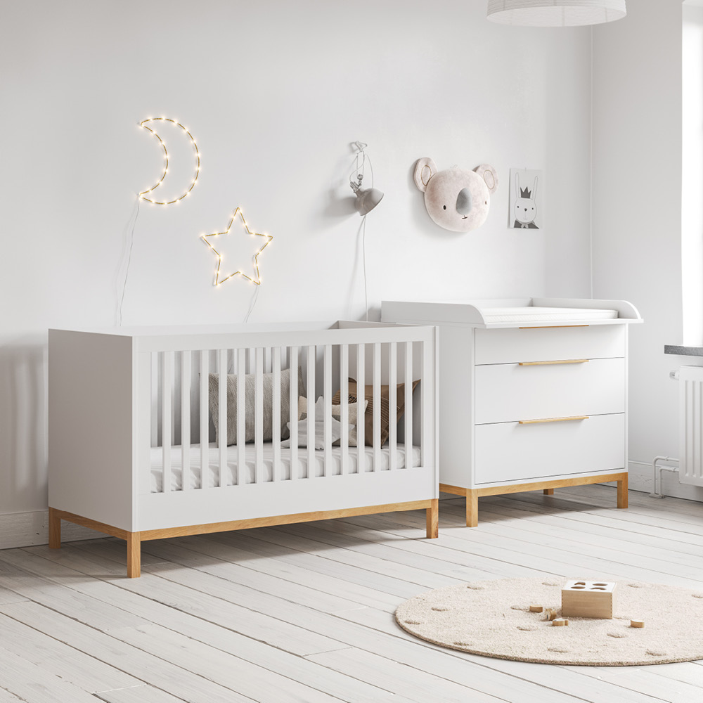 Babykamer set met meegroeibed & commode ️ Petite Amélie